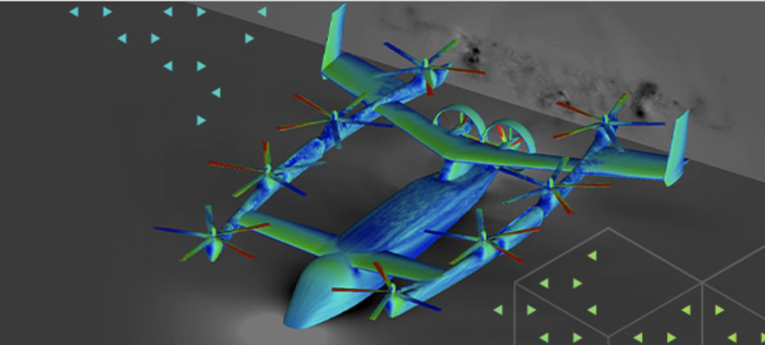 Aeroacoustics Large-Eddy Simulation of VTOL Aircraft Design